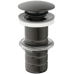 Ideal Standard Push-Open-Ventil E1483A5 f&uuml;r Waschtische ohne &Uuml;berlauf, Magnetic Grey