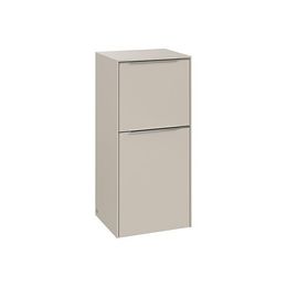 Villeroy & Boch Villeroy und Boch Subway 3.0 Seitenschrank C59400VN 40x86x36,2cm, Schanier links/Griff Aluminium gl&auml;nzend, cashmere grey