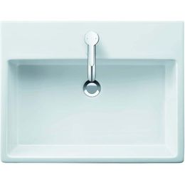 Duravit Vero Air Waschtisch 23506000711 weiss wondergliss, 60x47cm, mit Hahnloch, ohne &Uuml;berlauf