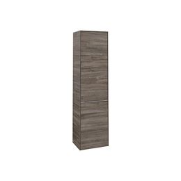Villeroy & Boch Villeroy und Boch Subway 3.0 Hochschrank C59300RK 40x171x36,2cm, Schanier rechts/Griff Aluminium gl&auml;nzend, stone oak