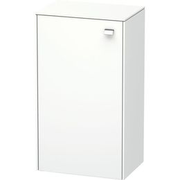 Duravit Brioso Halbhochschrank Individual 61-91cm BR1340L1018, Wei&szlig; Matt, T&uuml;r links, Griff Chrom