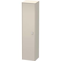 Duravit Brioso Hochschrank BR1330L1091 420x1770x360mm, Taupe, T&uuml;r links, Griff Chrom