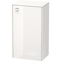 Duravit Brioso Halbhochschrank Individual 61-91cm BR1340R1022, Wei&szlig; Hochgl., T&uuml;r rechts, Griff Chrom