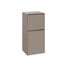 Villeroy & Boch Villeroy und Boch Subway 3.0 Seitenschrank C59502VM 40x86x36,2cm, Schanier rechts/Griff monochrom, taupe
