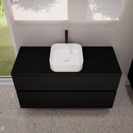 evineo ineo5 evo Unterschrank B: 120 cm mit 2 Ausz&uuml;gen, ineo7 Waschtisch B: 37,5 cm wei&szlig;,, BE0959BM+BE0965BM+BE0940WH,