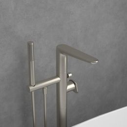 Villeroy & Boch Villeroy und Boch Antao Badewannenarmatur TVT11100400064 Standmontage, brushed nickel black