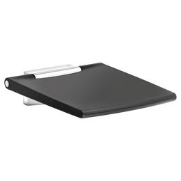 KEUCO Plan Care Klappsitz 34983170037 Aluminium lackiert/schwarzgrau, zur Wandmontage