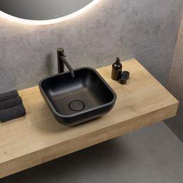 rivea Malie Aufsatzwaschtisch B: 38 H: 16,6 T: 38 cm, mit pflegeleichter Oberfl&auml;che, BR0541BM,