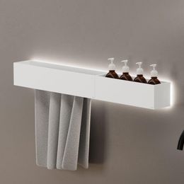 Viverso AGA Design U Badaccessoire-Set inkl. Beleuchtung f&uuml;r Wannenanlage, AGA-BW100LED-WM#SET2,