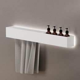 Viverso AGA Design U Badaccessoire-Set inkl. Beleuchtung f&uuml;r Wannenanlage, AGA-BW100LED-WM,