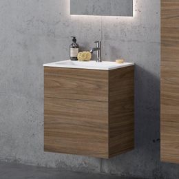 neoro n50T46 Unterschrank B: 60 cm mit 2 Ausz&uuml;gen, Waschtisch eckig wei&szlig;,, BN0073WL,