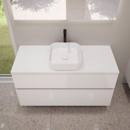 evineo ineo5 evo Unterschrank B: 120 cm mit 2 Ausz&uuml;gen, ineo7 Waschtisch B: 37,5 cm wei&szlig; matt,, BE0959WH+BE0965WH+BE0940WM,