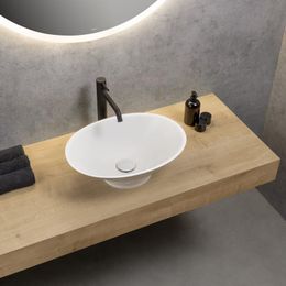 rivea Izumi Aufsatzwaschtisch B: 48 H: 14,5 T: 35 cm, mit pflegeleichter Oberfl&auml;che, BR0537WM,