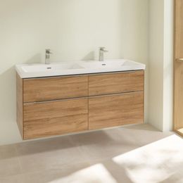 Villeroy & Boch Villeroy & Boch Subway 3.0 Schrank mit Doppelwaschtisch, 4 Ausz&uuml;ge, 4A71D5R1+C56800RH,