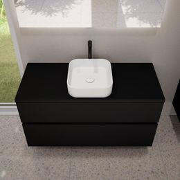 evineo ineo5 evo Unterschrank B: 120 cm mit 2 Ausz&uuml;gen, ineo7 Waschtisch B: 37,5 cm wei&szlig; matt,, BE0959BM+BE0965BM+BE0940WM,