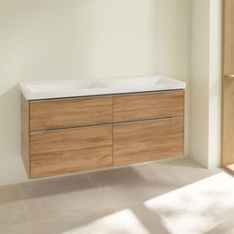 Villeroy & Boch Villeroy & Boch Subway 3.0 Schrank mit Doppelwaschtisch, 4 Ausz&uuml;ge, 4A71D3R1+C56800RH,