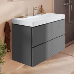 Hansgrohe LivaFine Schrank mit Waschtisch, 2 Ausz&uuml;ge, 61192450+54393760,