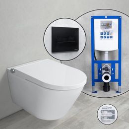 evineo ineo3 ECO soft Komplett-SET Dusch-WC mit neeos Vorwandelement,, BE0628WH+16601BM#SET,