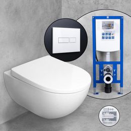 Geberit Acanto Wand-WC & Tellkamp WC-Sitz mit neeos Vorwandelement,, 500600012+16601WH#SET,