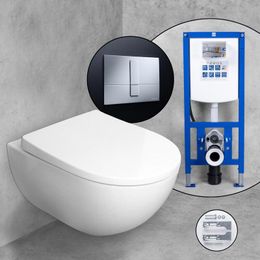 Geberit Acanto Wand-WC & Tellkamp WC-Sitz mit neeos Vorwandelement,, 500600018+16791CR#SET,