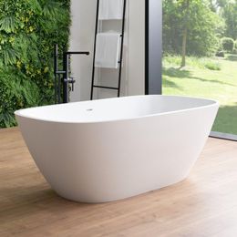 rivea Malie freistehende Badewanne L: 150 B: 74 H: 50,7 cm, mit pflegeleichter Oberfl&auml;che, BR0556WM,