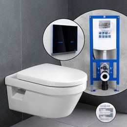Villeroy & Boch Villeroy & Boch Architectura Komplett-SET Wand-WC mit neeos Vorwandelement,, 5684HR01+16746BM#SET,