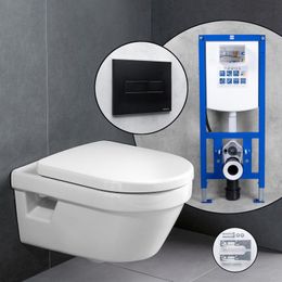 Villeroy & Boch Villeroy & Boch Architectura Komplett-SET Wand-WC mit neeos Vorwandelement,, 5684HR01+16601BM#SET,