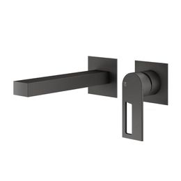 Mariner Otto Wand-Waschtischarmatur Ausladung: 200 mm, f&uuml;r smart Grundk&ouml;rper, OTT1111-GR+BOQ0258-GR,