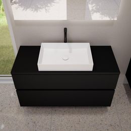 evineo ineo5 evo Unterschrank B: 120 cm mit 2 Ausz&uuml;gen, ineo7 Waschtisch B: 60,5 cm wei&szlig; matt,, BE0959BM+BE0965BM+BE0937WM,