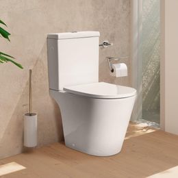 evineo ineo Stand-Tiefsp&uuml;l-WC-SET mit Aufsatz-Sp&uuml;lkasten,, BE0968WH+BE0969WH,