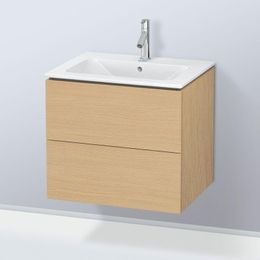 Duravit L-Cube Schrank mit ME by Starck Waschtisch, 2 Auszüge, 23366300001+LC6240030300E00,