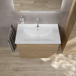 Duravit ME by Starck Waschtisch, evineo ineo5 evo Unterschrank B: 81 cm, 2 Auszüge, mit Griffmulde,, 2336830000+BE0720OA,