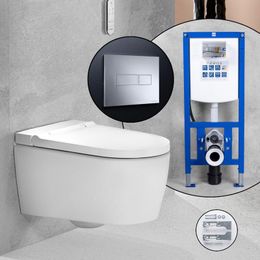 Geberit AquaClean Sela Komplett-SET Dusch-WC mit neeos Vorwandelement,, 146220JT1+16601CR#SET,