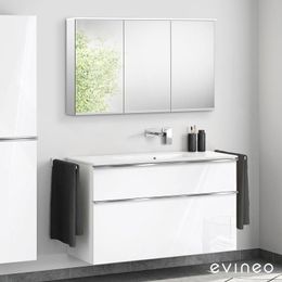 Duravit ME by Starck Schrank mit Waschtisch, mit Spiegelschrank, 23361200601+BE0268WH+BEA043MI,