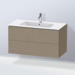 Duravit L-Cube Waschtischunterschrank, 2 Ausz&uuml;ge, LC6242035350A00,