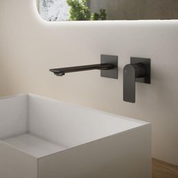 Mariner Arya Wand-Waschtischarmatur Ausladung: 200 mm, inklusive move Grundk&ouml;rper, ARY1000-GM+INT0035-GM+BOQ0059-GM,