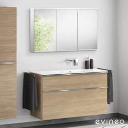 Duravit ME by Starck Schrank mit Waschtisch, mit Spiegelschrank, 23361200601+BE0268OA+BEA043MI,