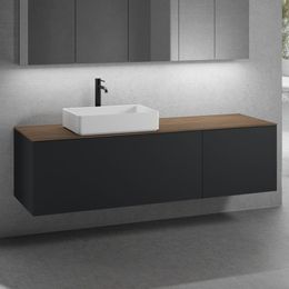 neoro n50 M&ouml;belanlage B: 180 cm mit 2 Ausz&uuml;gen, Waschtisch B: 58 cm wei&szlig; matt,, BN0065WM+BN0434BM+BN0431BM+BN0409WL,