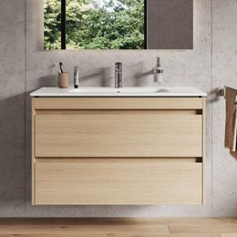 Duravit Plinero Schrank mit Waschtisch, 2 Ausz&uuml;ge, 23021032002+PL6744030300000,