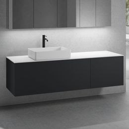 neoro n50 M&ouml;belanlage B: 180 cm mit 2 Ausz&uuml;gen, Waschtisch B: 58 cm wei&szlig; matt,, BN0065WM+BN0434BM+BN0431BM+BN0409WH,