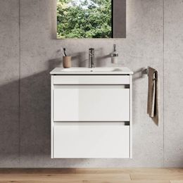 Duravit Plinero Schrank mit Waschtisch, 2 Ausz&uuml;ge, 23026332002+PL6742045450000,