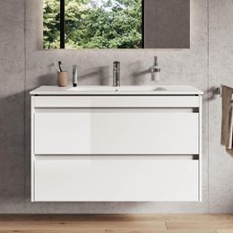 Duravit Plinero Schrank mit Waschtisch, 2 Ausz&uuml;ge, 23021032002+PL6744045450000,