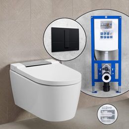 Geberit AquaClean Sela Komplett-SET Dusch-WC mit neeos Vorwandelement,, 146220211+16791BM#SET,