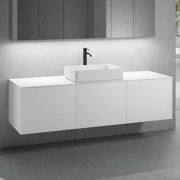 neoro n50 M&ouml;belanlage B: 180 cm mit 3 Ausz&uuml;gen, Waschtisch B: 58 cm wei&szlig; matt,, BN0065WM+3#BN0431WM+BN0409WM,