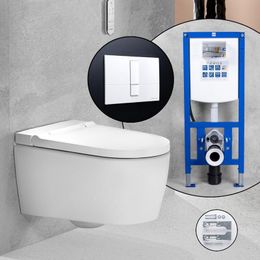 Geberit AquaClean Sela Komplett-SET Dusch-WC mit neeos Vorwandelement,, 146220JT1+16791WH#SET,