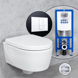 Geberit iCon Wand-WC & Tellkamp WC-Sitz mit neeos Vorwandelement,, 501661001+16791WH#SET,