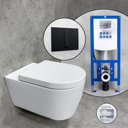 Duravit ME by Starck Wand-WC & Tellkamp WC-Sitz mit neeos Vorwandelement,, 2529090000+16791BM#SET,