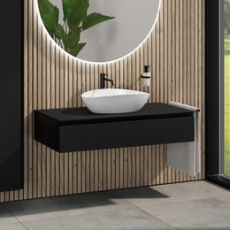 rivea Dia Unterschrank B: 120 mit 1 Auszug, Waschtisch B: 60 cm wei&szlig;, BR0536WH+BR0029BM+BN0404BM,