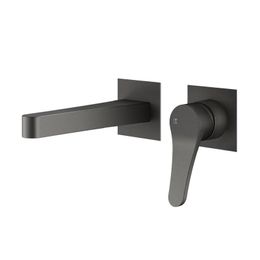 Mariner Kobra Wand-Waschtischarmatur Ausladung: 174 mm, inklusive smart Grundk&ouml;rper, KOB1111-GR+INT0055-00+BOQ0060-GR,