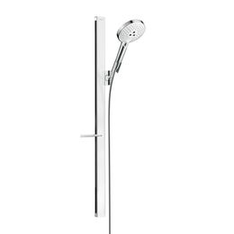 Hansgrohe Raindance Select S Brausegarnitur mit Stange und Ablage, 3 Strahlarten, 27648400,